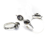 'Over the Moon', opening locket ring – Nick Hubbard Jewellery
